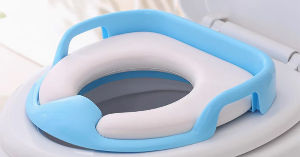 [530221] Spongy Plus Classic Potty Seat W/Handle - Blue